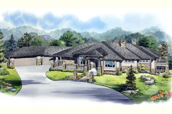 Four-Car Garage House Plans | Southern Living Home Designs